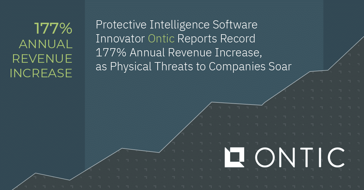 Protective Intelligence Software Innovator Ontic Reports Record 177% ...