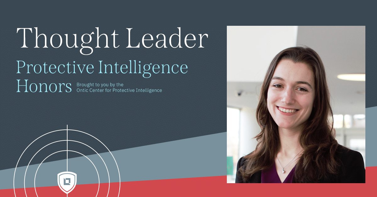 Protective Intelligence Honoree: Maria A. Robson - Ontic