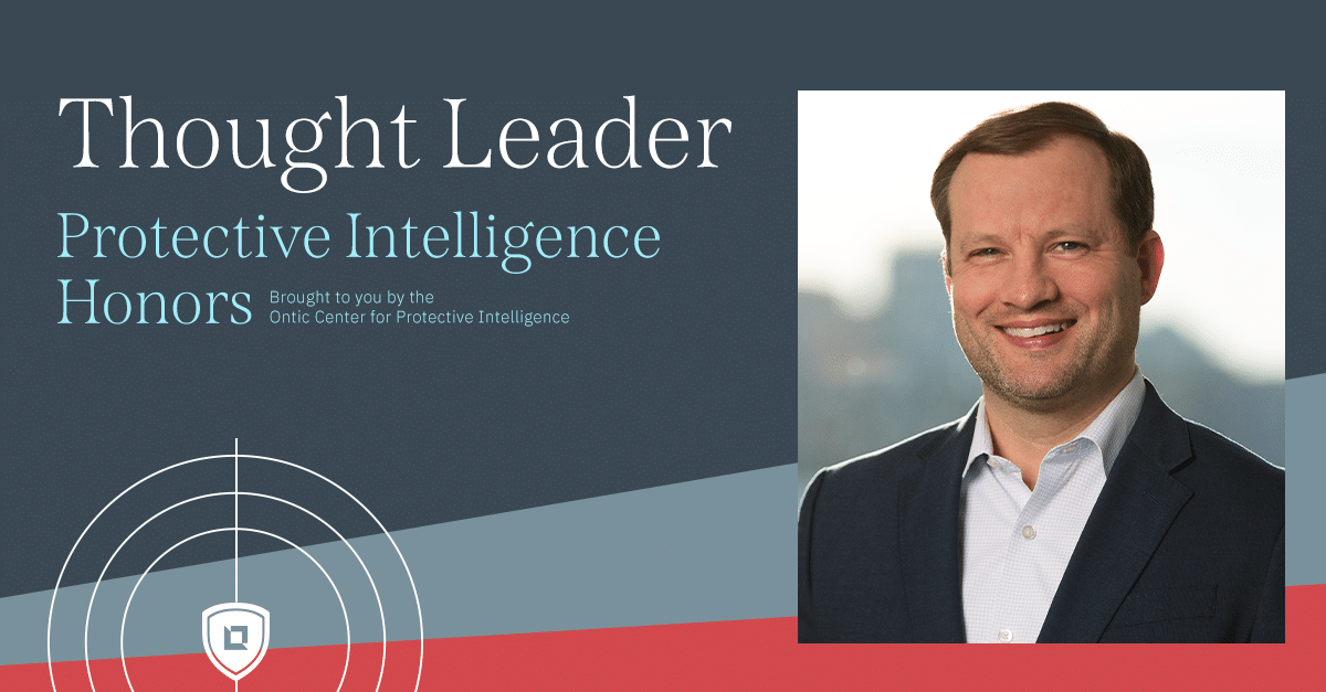 Protective Intelligence Honoree: Adam Cambridge - Ontic
